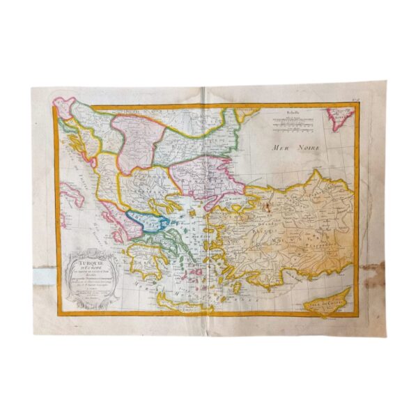 Χάρτης Turquie d' Europe 1770 - Platon Antiques